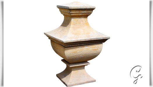 Antik Pfeiler Dekoration Sandstein