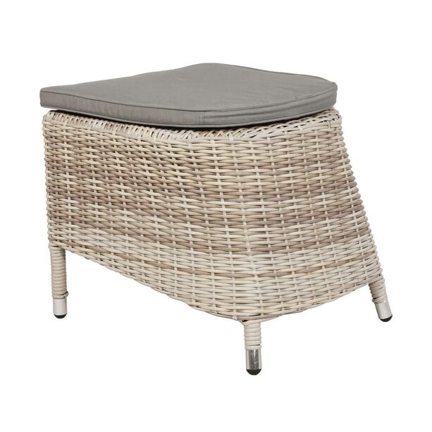 Moderner Outdoor-Hocker aus Rattangeflecht
