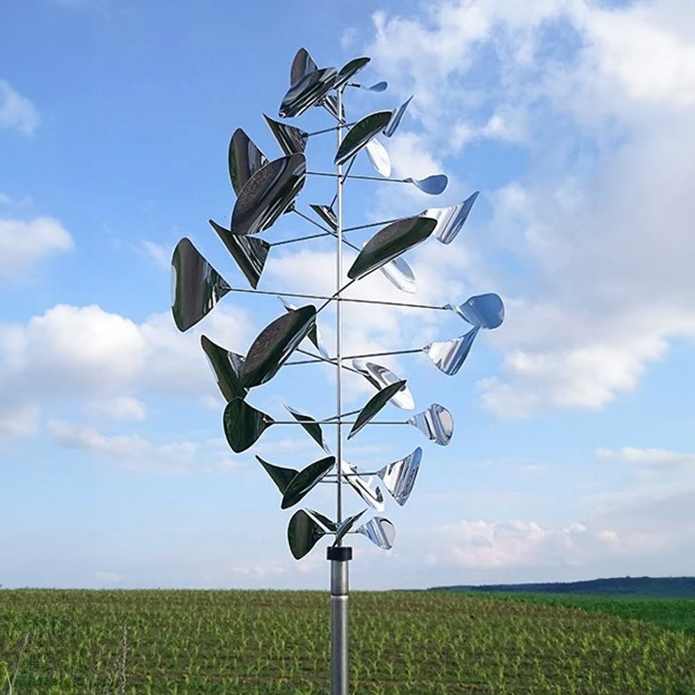 Einzigartiges Windspiel aus Metall mit Stab - Viter